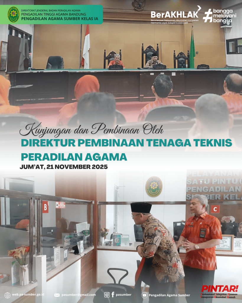 Kunjungan dan Pembinaan Oleh Direktur Pembinaan Tenaga Teknis Peradilan ...
